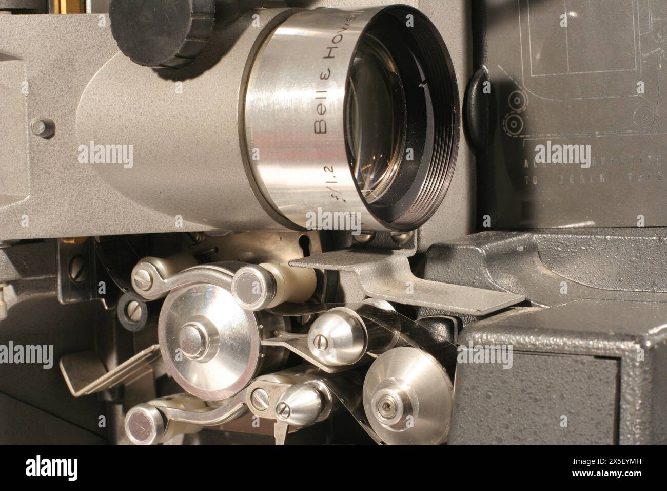 16mm Film Projector lens Close Upe436 Stock Photo - Alamy