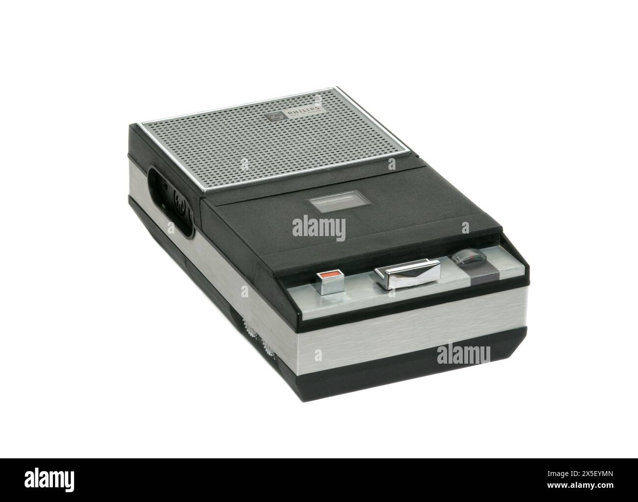 Original Philips 3302 portable cassette recorder of 1960s vintage isolated Stock Photo - Alamy