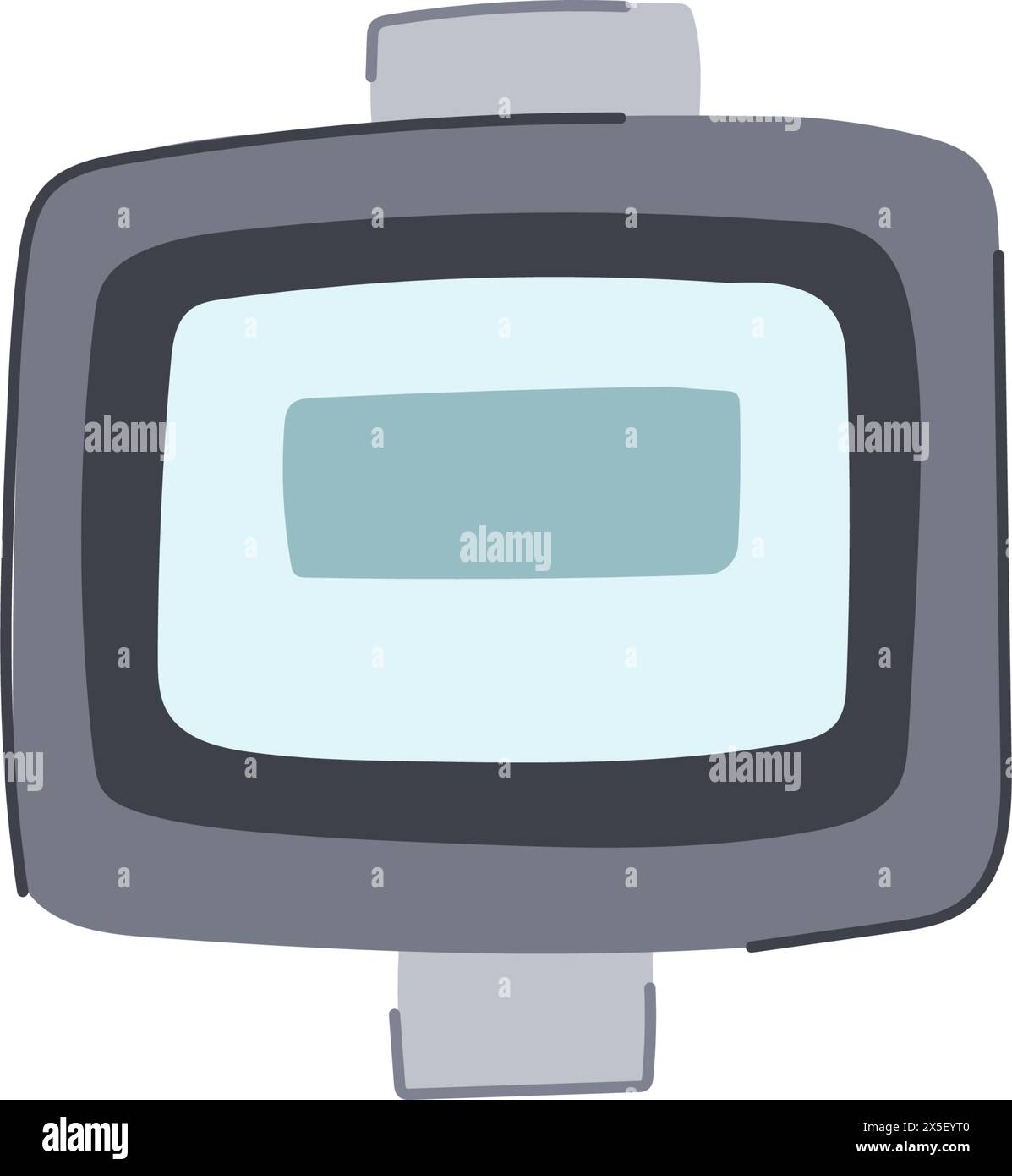 box water gas meter cartoon vector illustration Stock Vector Image ...