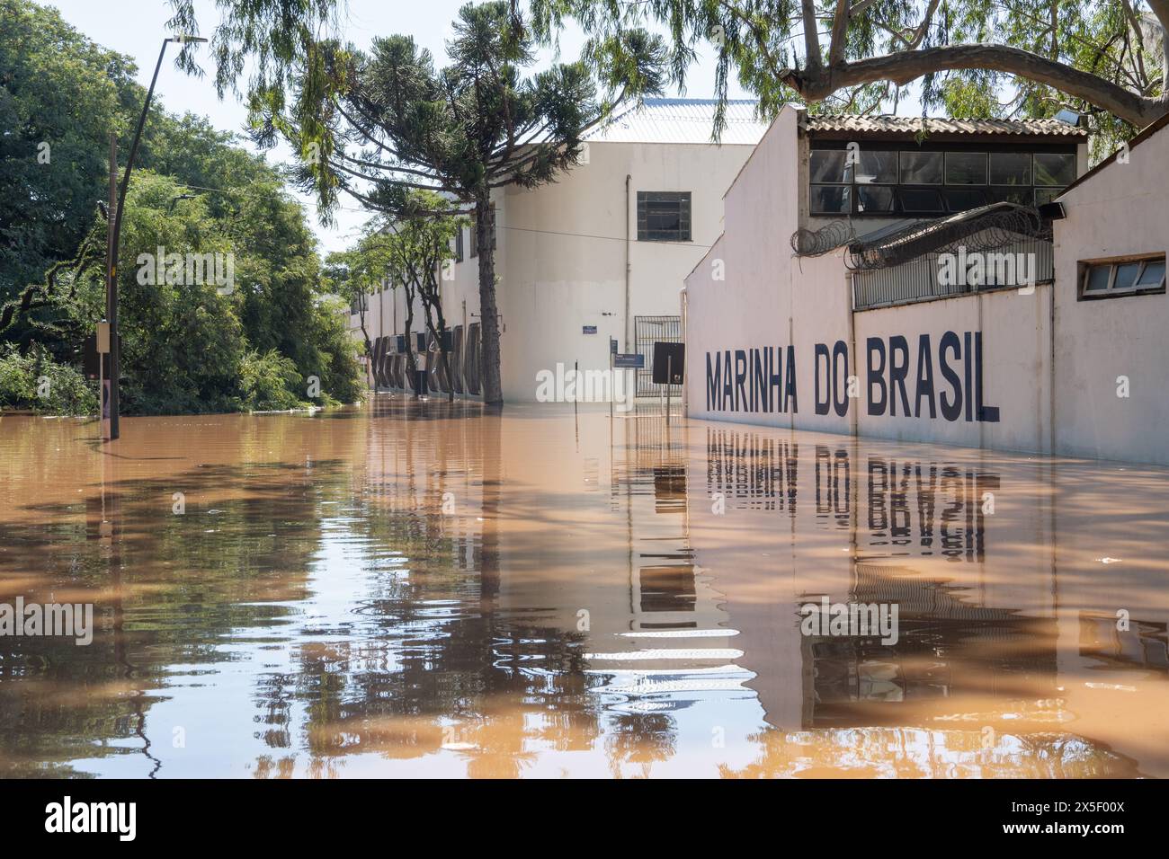 PORTO ALEGRE, BRAZIL - May 07, 2024: Historic flood in southern Brazil ...