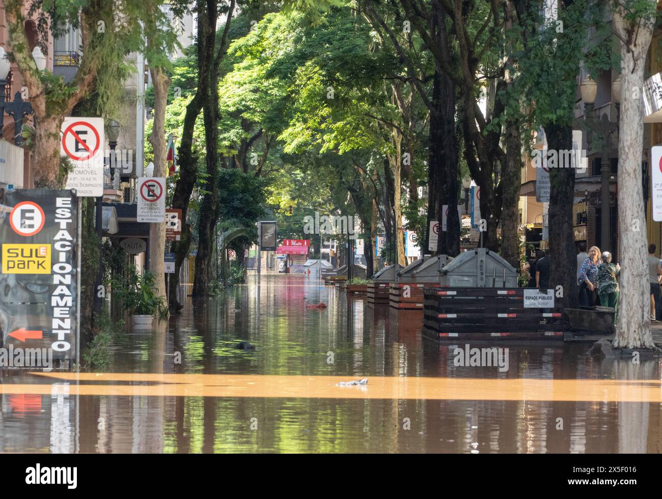 PORTO ALEGRE, BRAZIL - May 07, 2024: Historic flood in southern Brazil ...