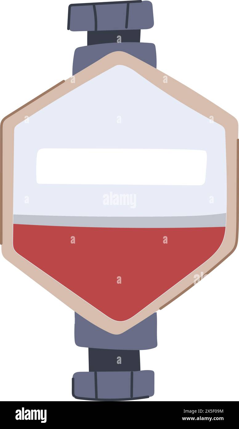 hvac water gas meter cartoon vector illustration Stock Vector Image ...