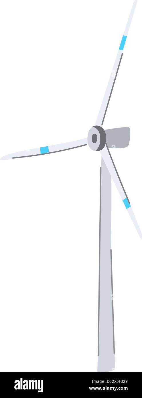 farm wind turbine cartoon vector illustration Stock Vector Image & Art ...