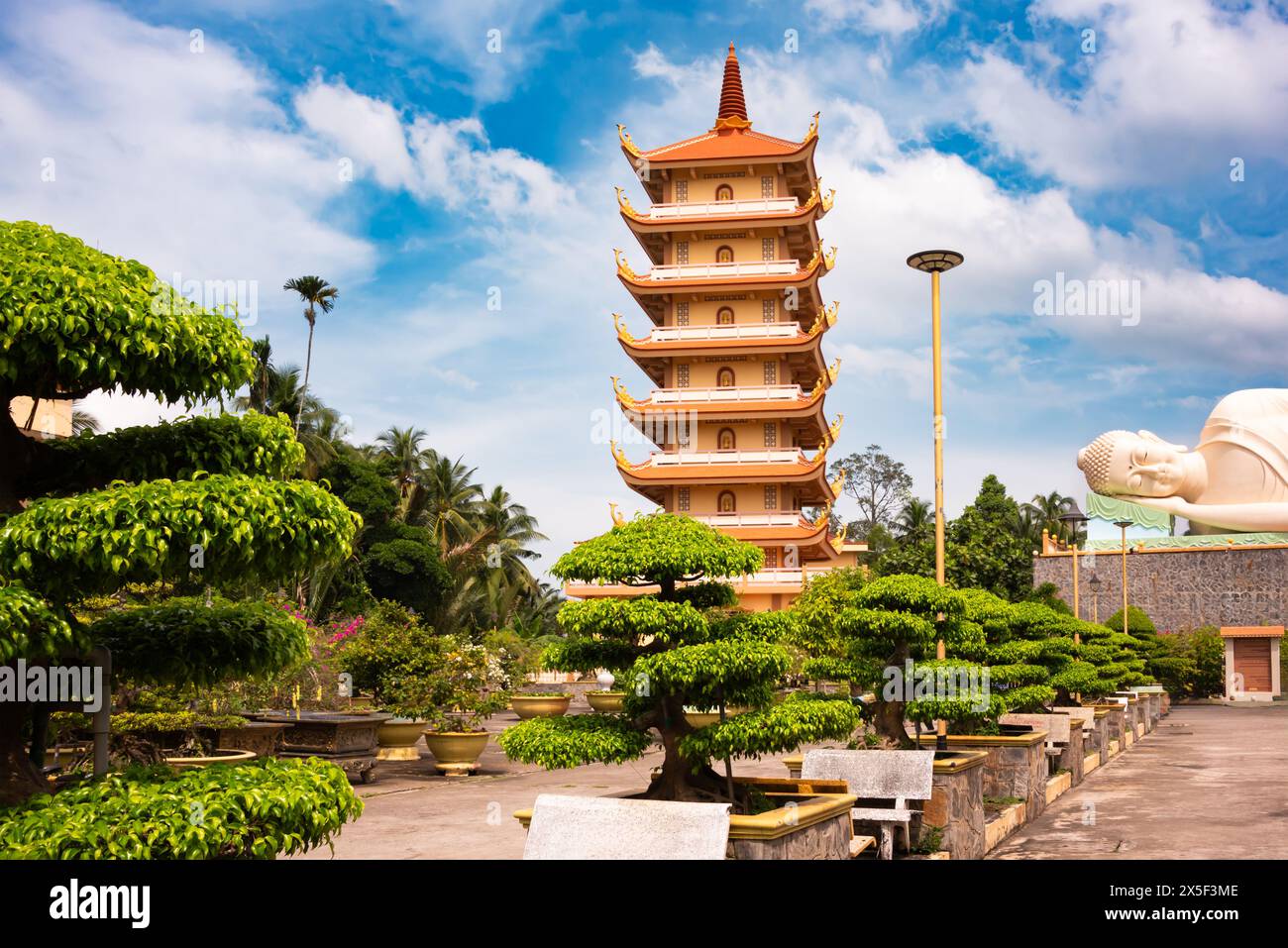 Traditional Buddhist pagoda in Vietnam, asian r building Stock Photo ...