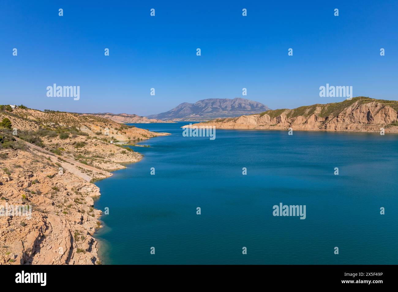 Lake Negratin reservoir, Sierra de Baza, Granada Province, Andalusia ...