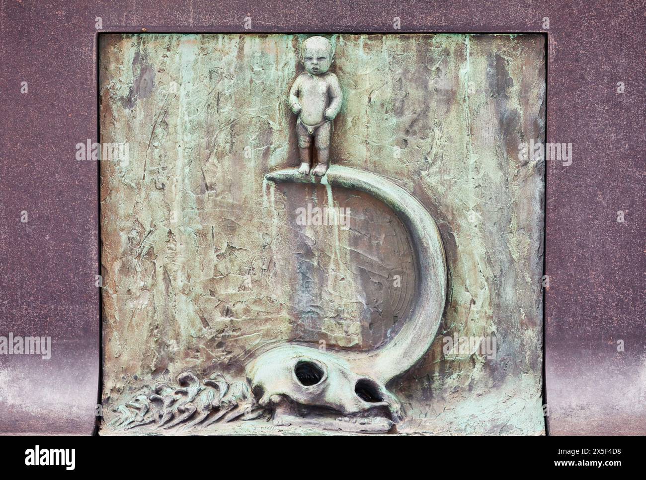 Circle of life bronze relief by Norwegian sculptor Gustav Vigeland ...