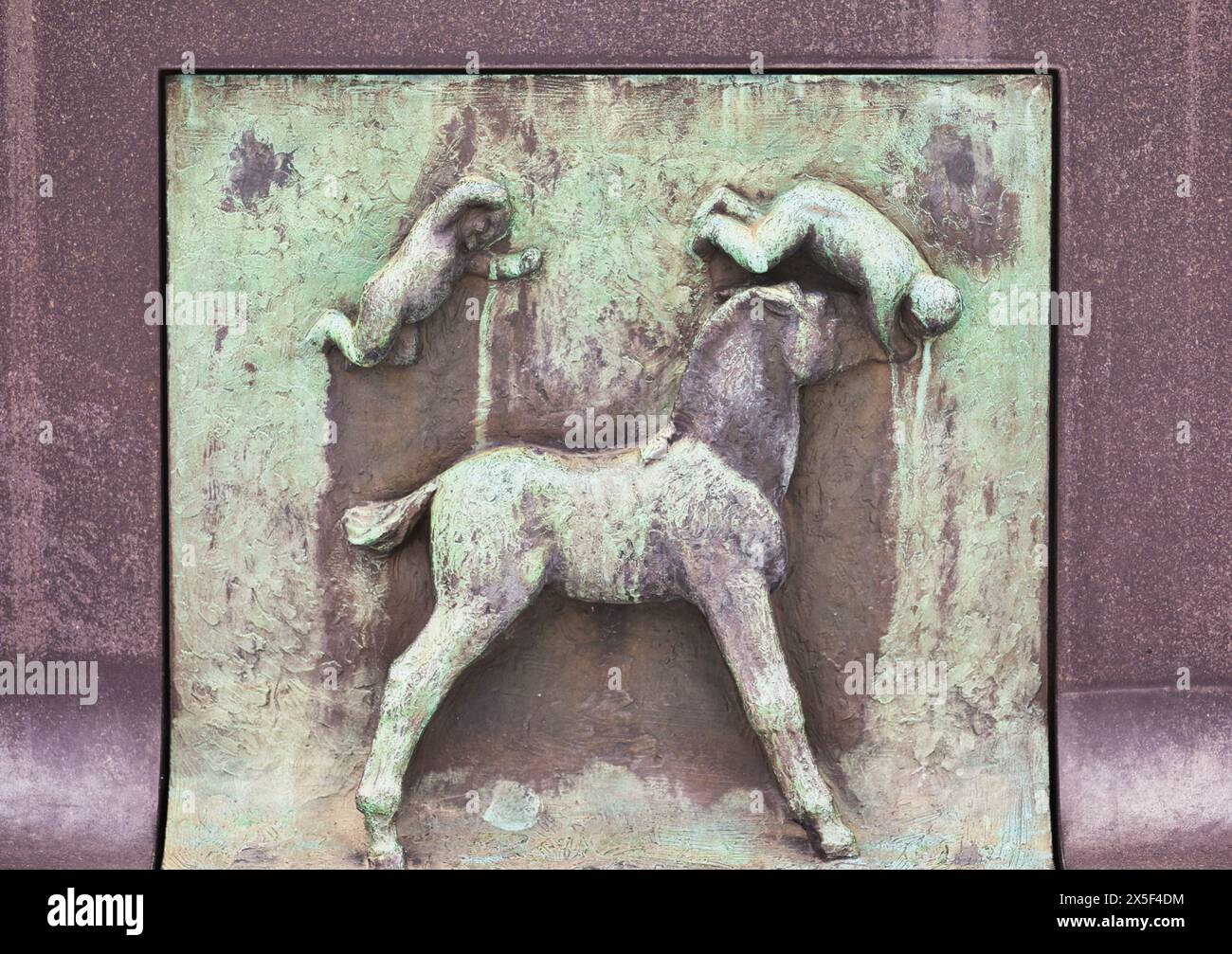 Circle of life bronze relief by Norwegian sculptor Gustav Vigeland, two ...