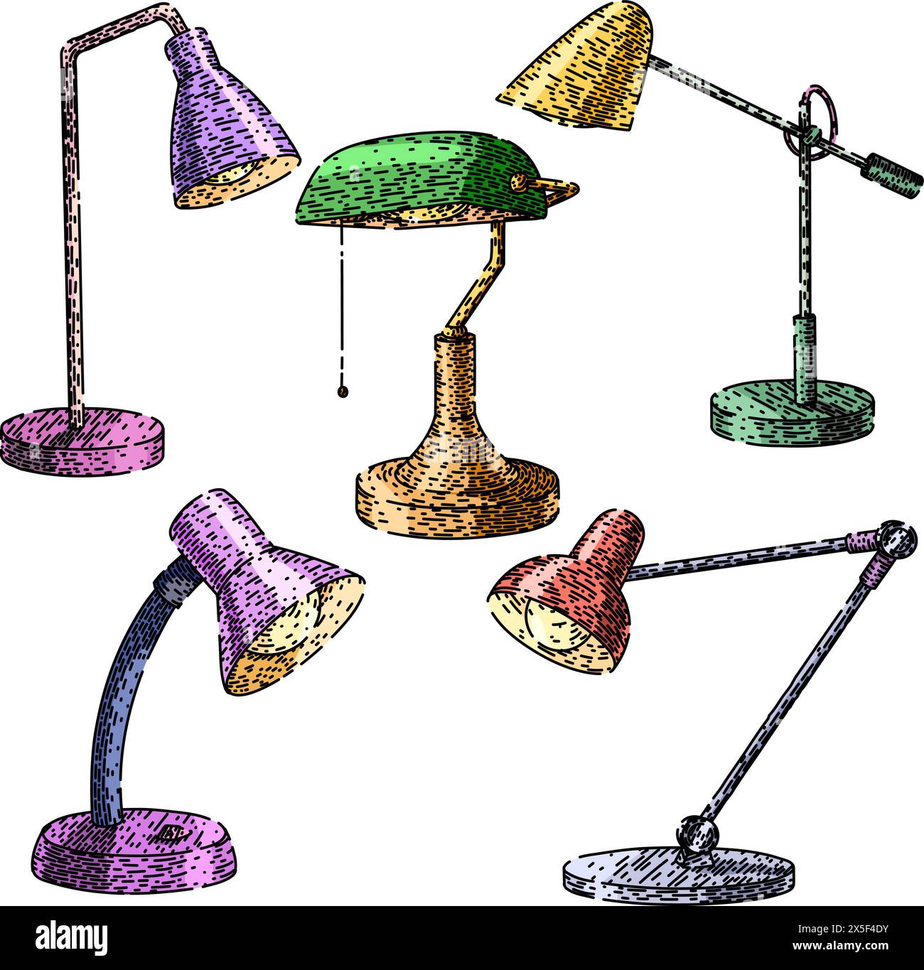 Wall spotlight sketch Stock Vector Images - Alamy