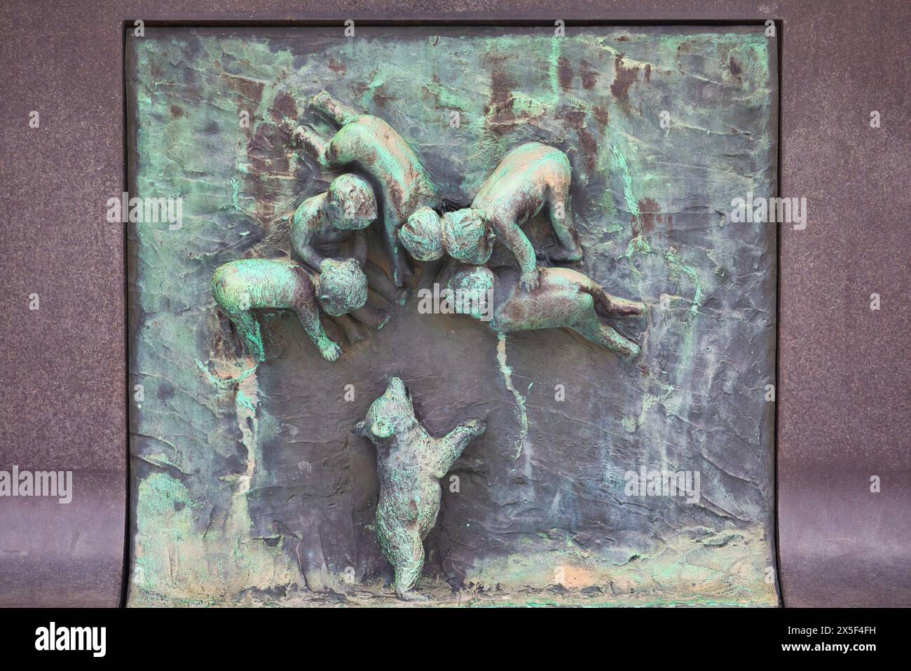 Circle of life bronze relief by Norwegian sculptor Gustav Vigeland ...