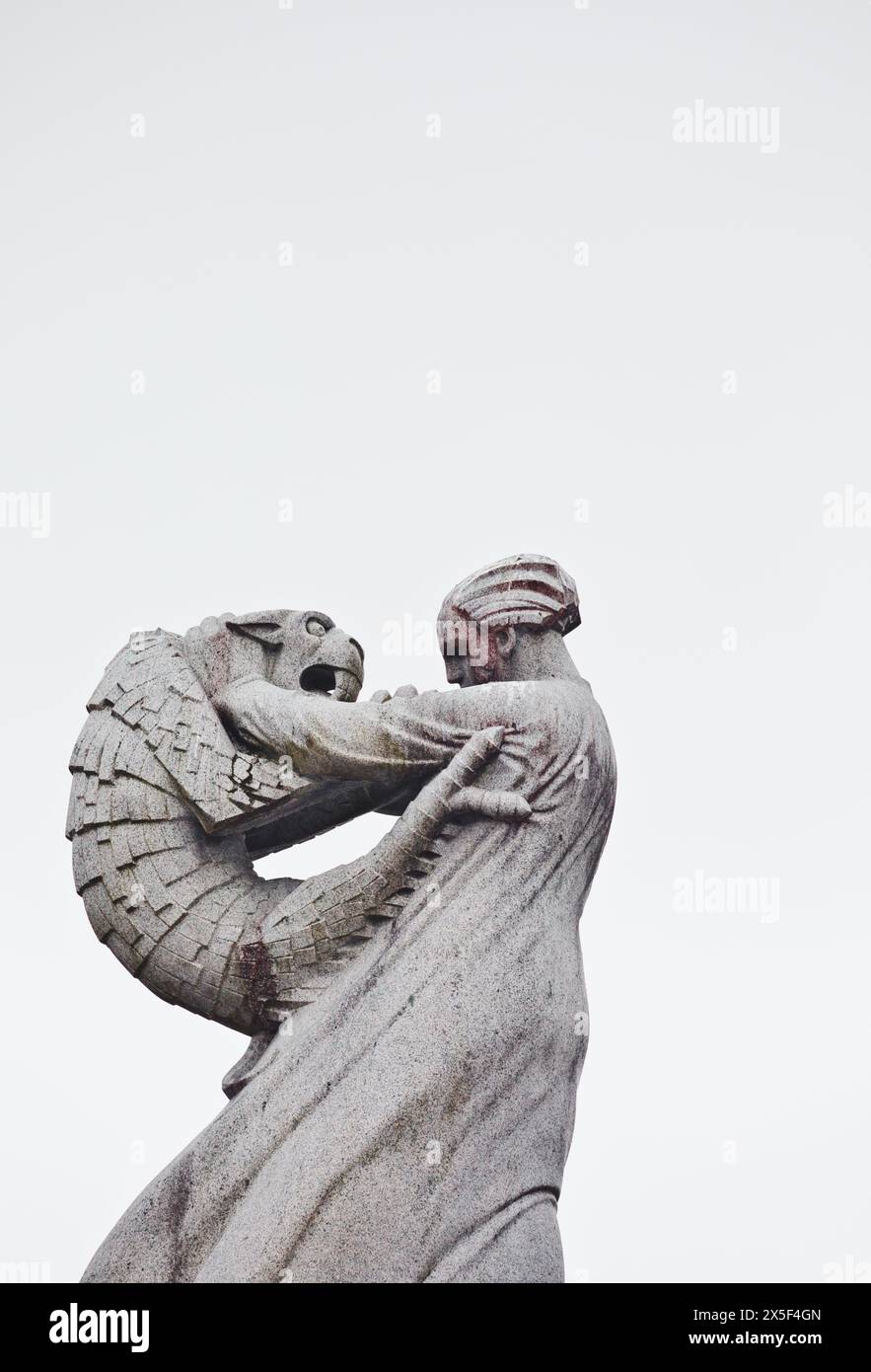 Iddefjord granite sculpture by Norwegian sculptor Gustav Vigeland ...