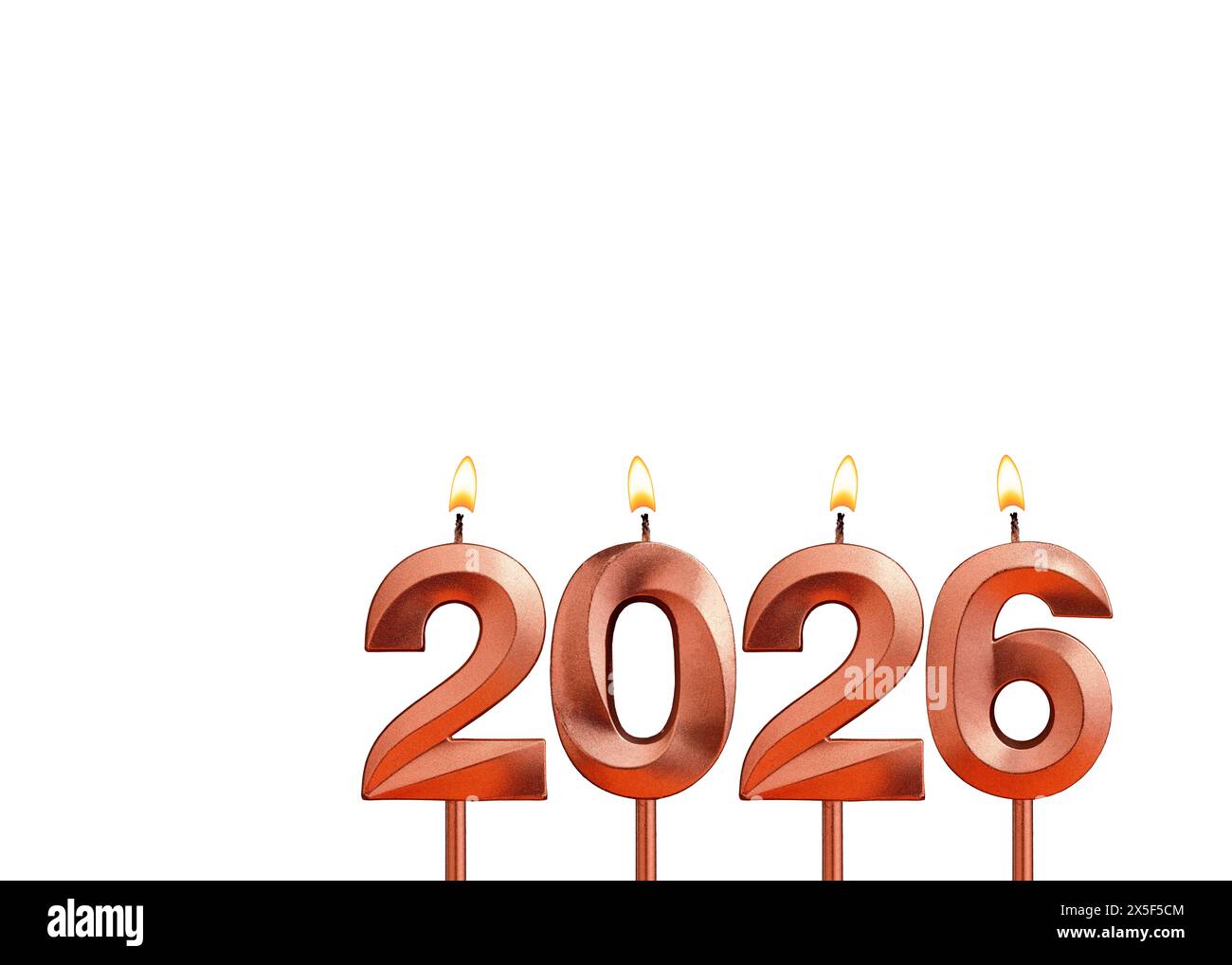 Candles number 2026 for happy new year - New years eve celebration on ...
