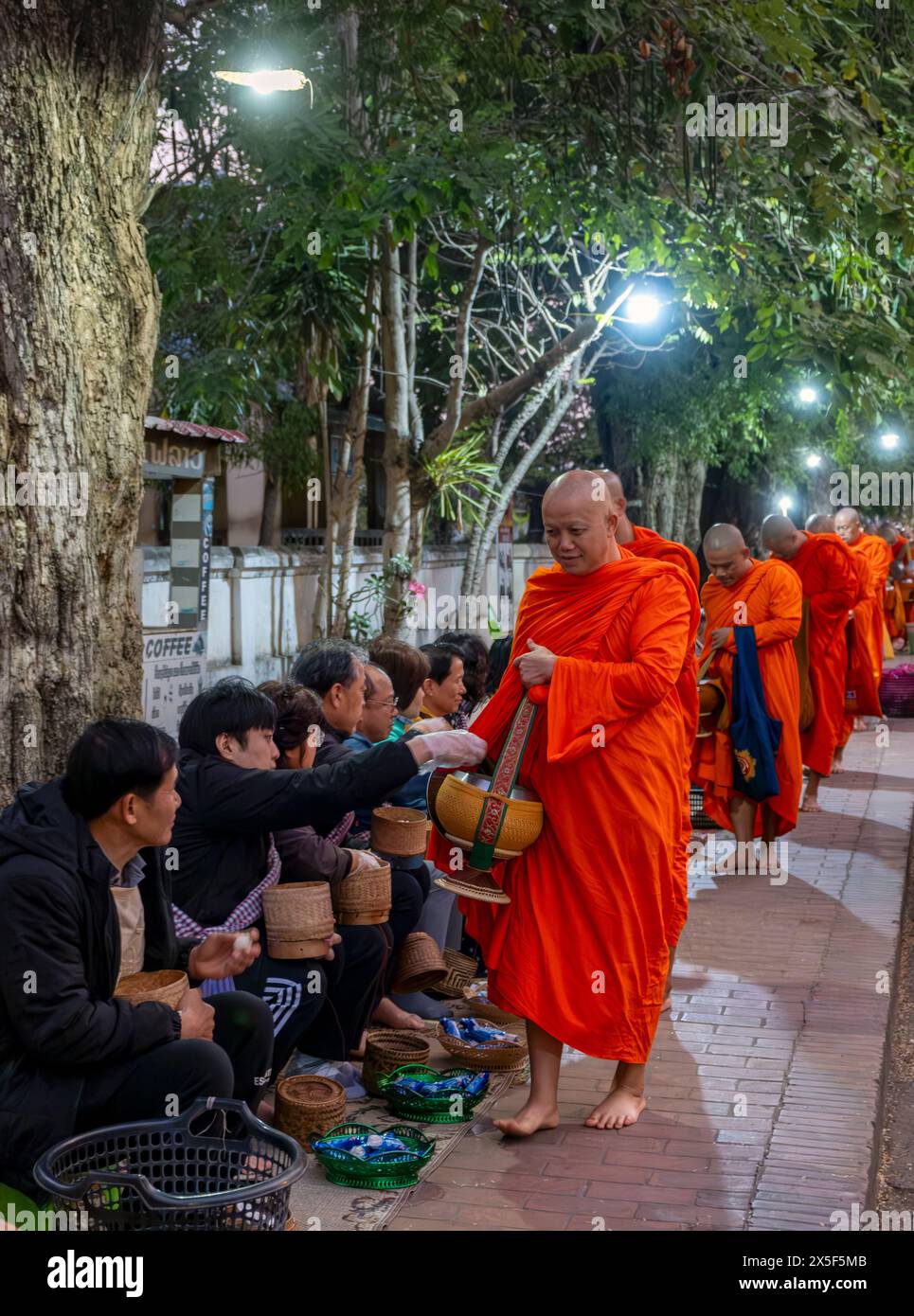 Morning Alms ceremony, Luang Prabang, Laos Stock Photo - Alamy