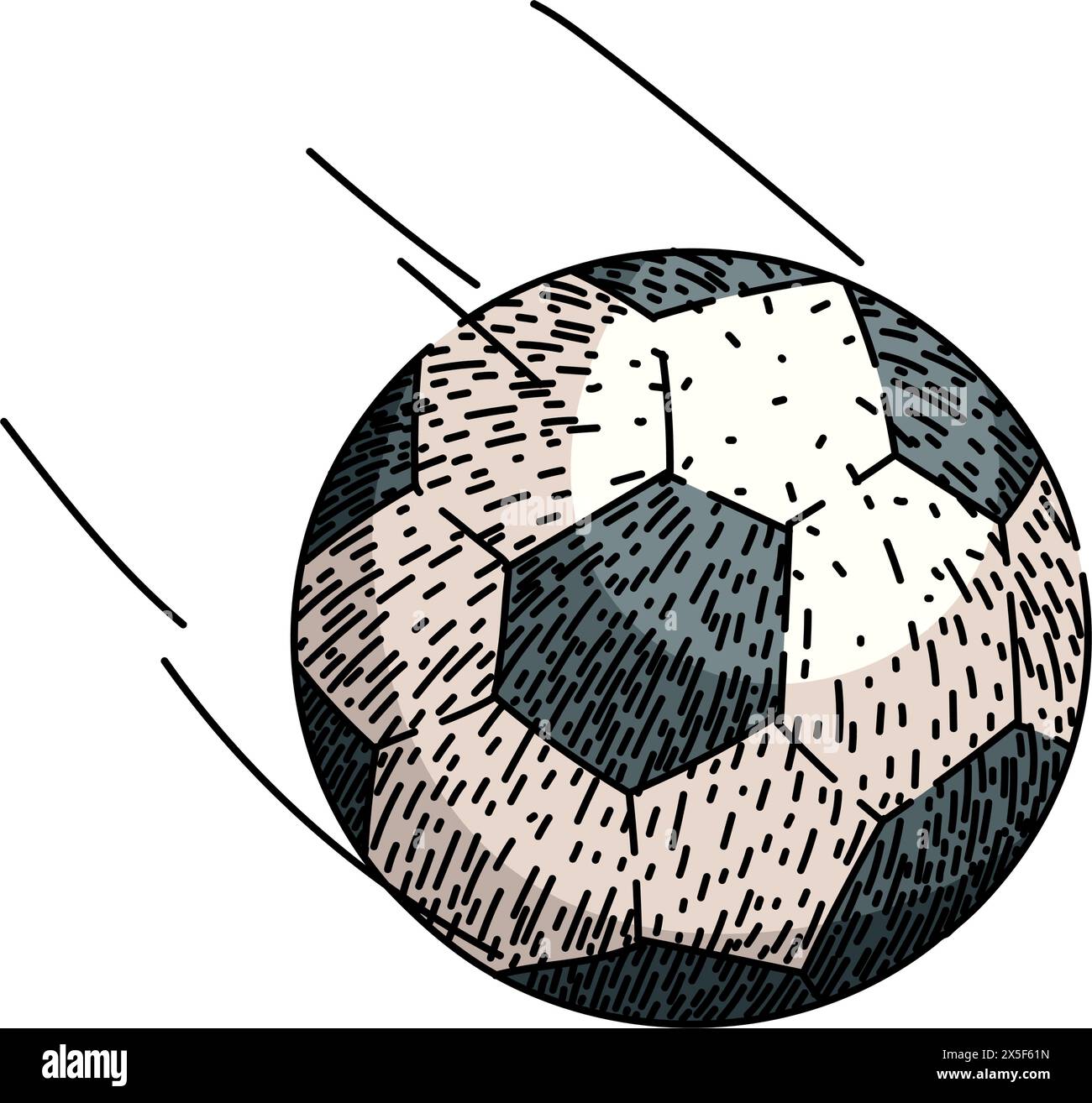 game soccer ball sketch hand drawn vector Stock Vector Image & Art - Alamy