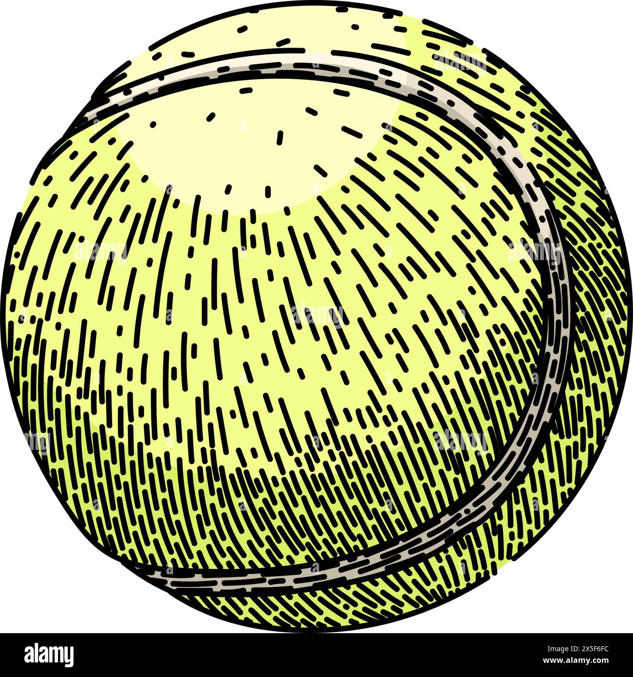 racket tennis ball sketch hand drawn vector Stock Vector Image & Art ...