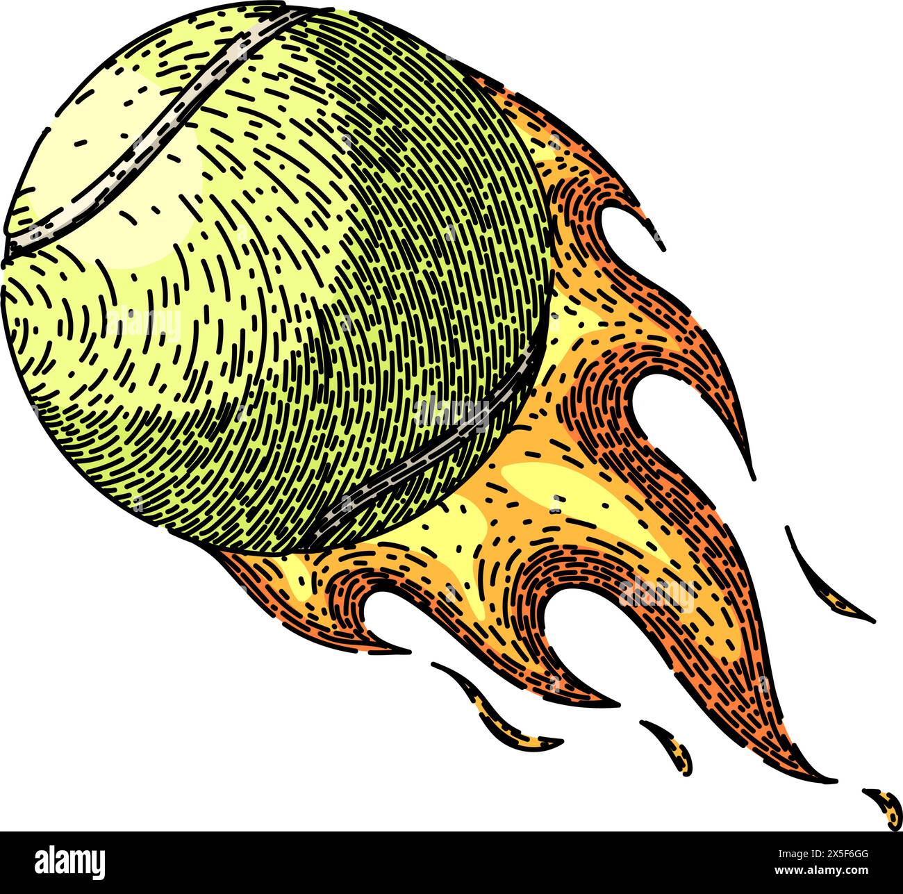 New yellow tennis ball Stock Vector Images - Alamy