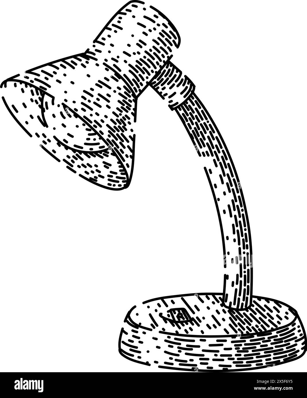 light desk lamp sketch hand drawn vector Stock Vector Image & Art - Alamy