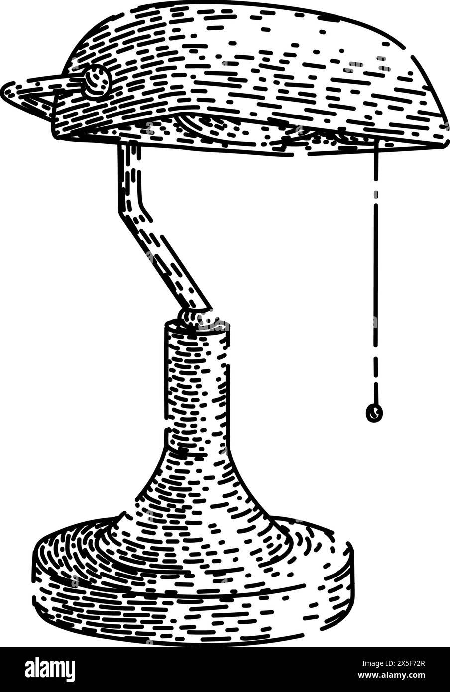 work desk lamp sketch hand drawn vector Stock Vector Image & Art - Alamy