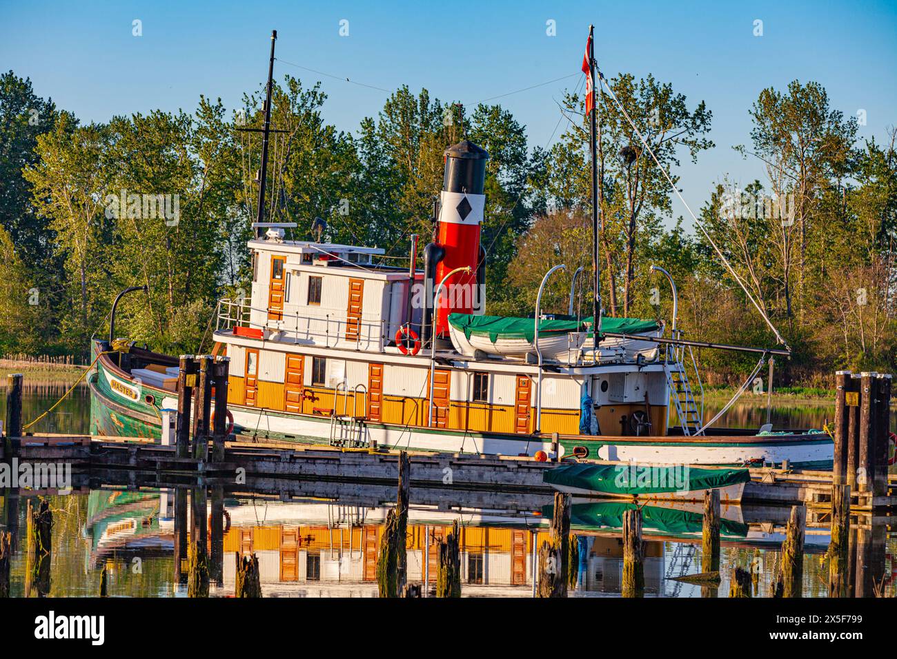 SS Master steam powered tugboat at the Britannia Shipyard in Steveston ...