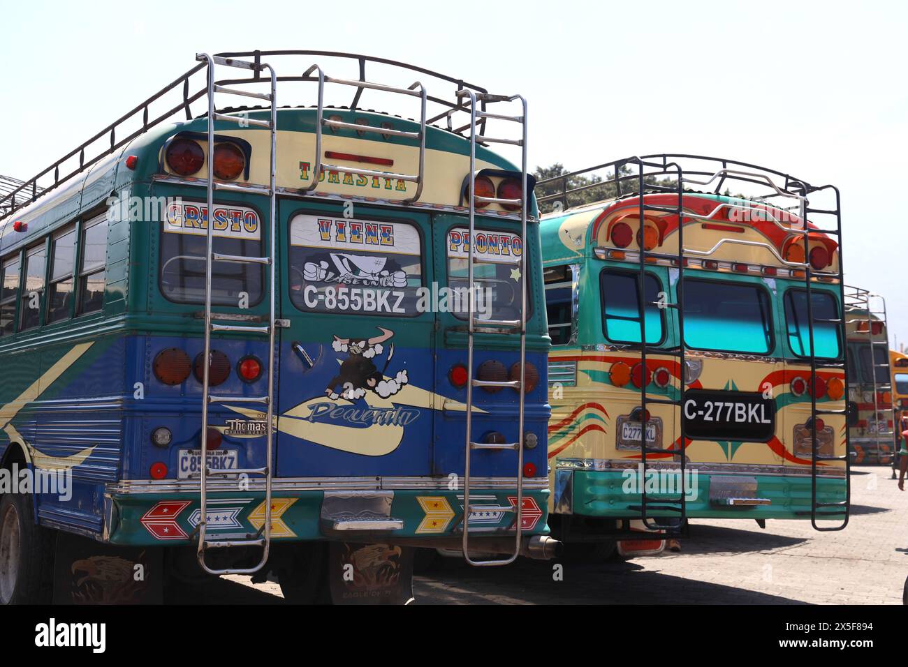 'Chicken Bus'. Antigua, Guatemala. Refurbished retired U.S. school bus ...