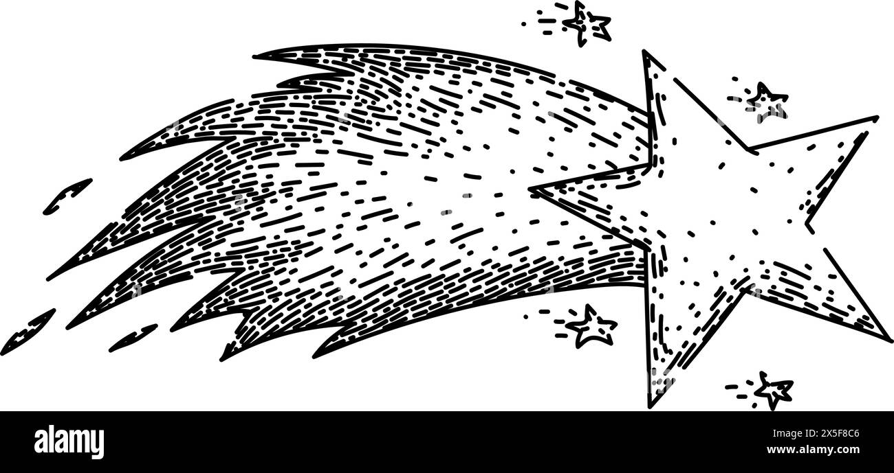 happy star fall sketch hand drawn vector Stock Vector Image & Art - Alamy