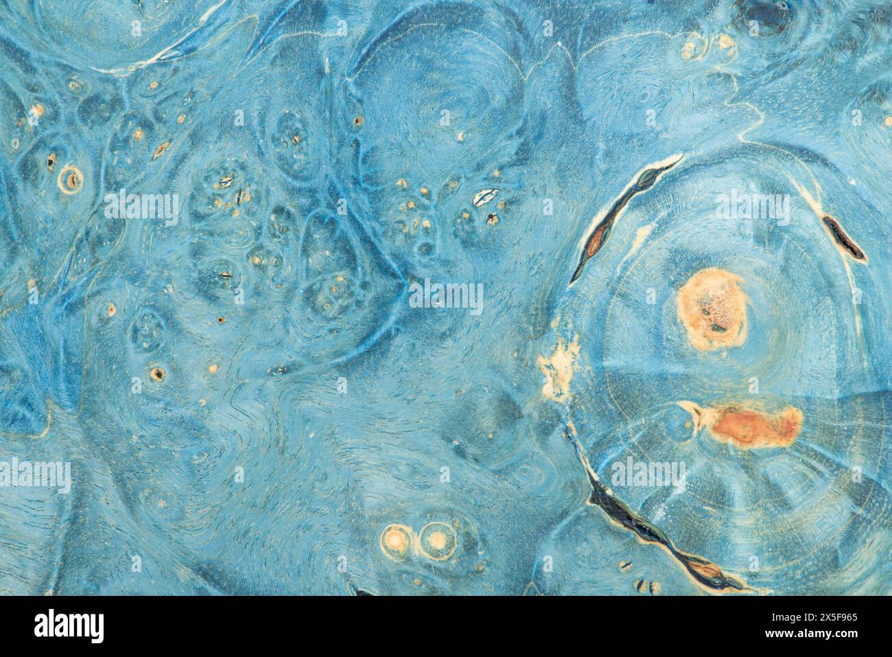 Blue colored background made of natural wood. Abstract drawing on a ...