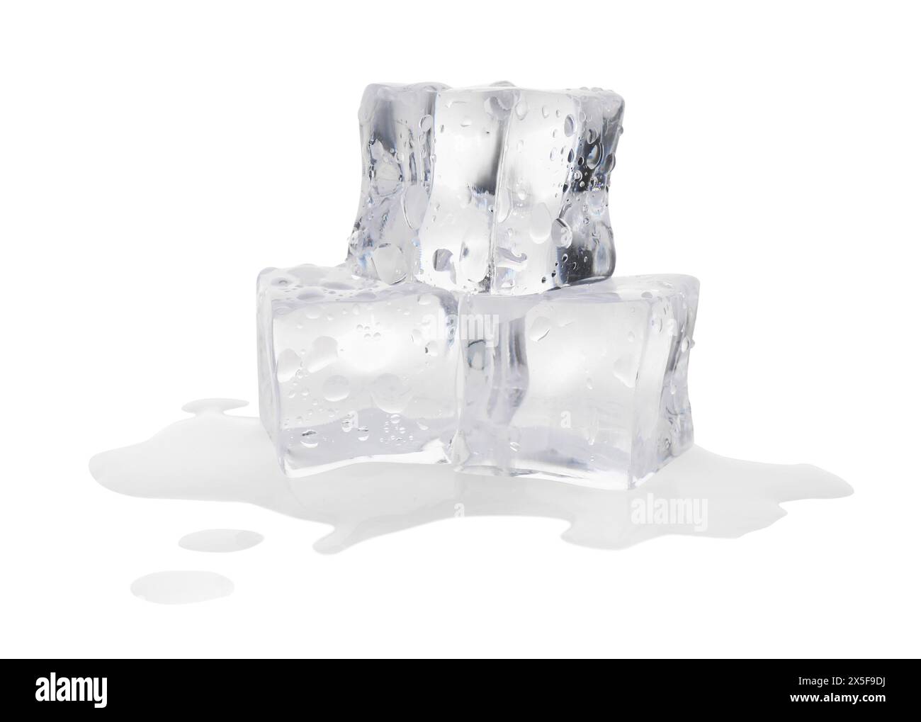 Liquid wet melting cubes Cut Out Stock Images & Pictures - Alamy