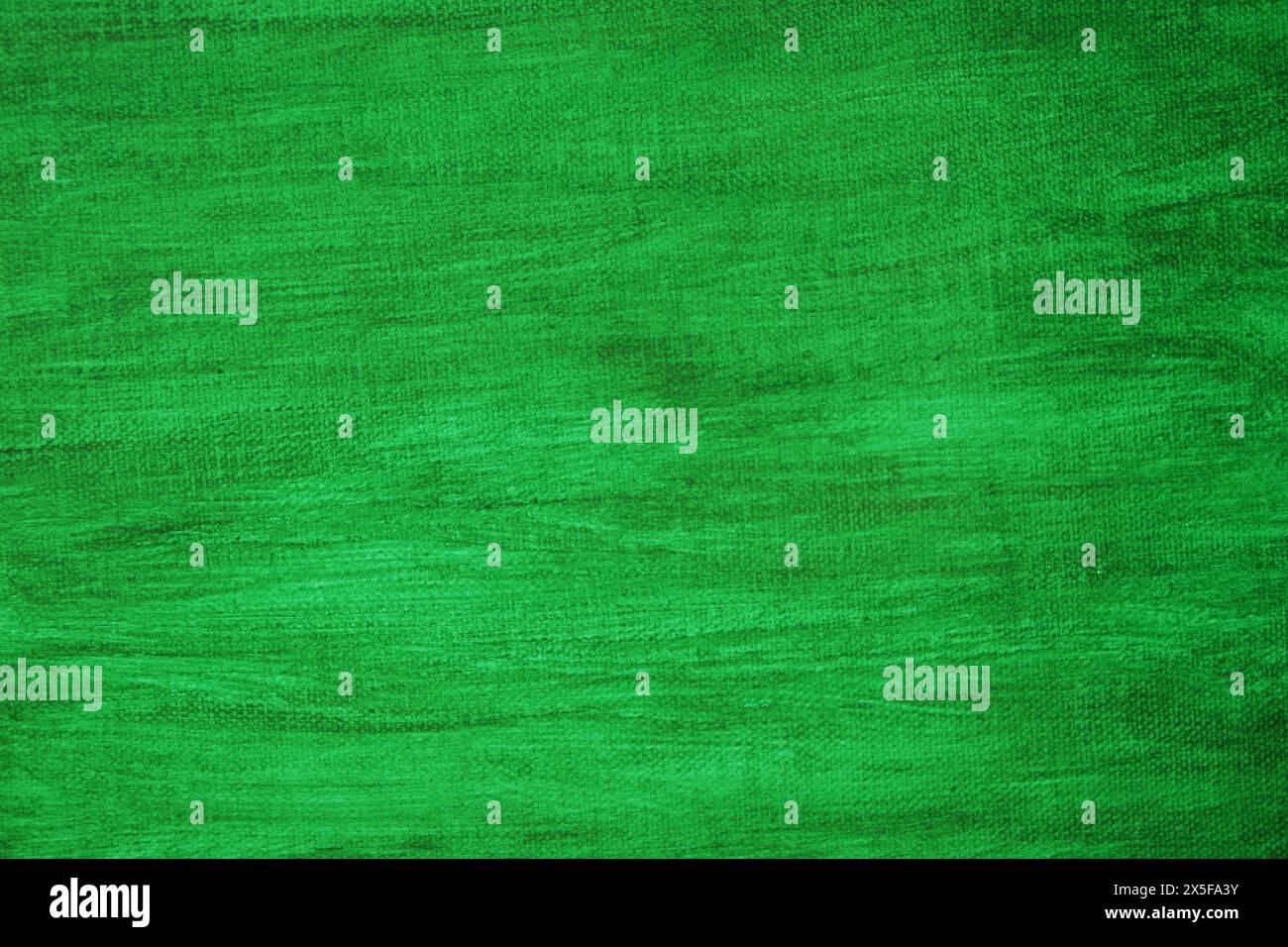 Painting canvas texture. Green painted background with brush strokes ...