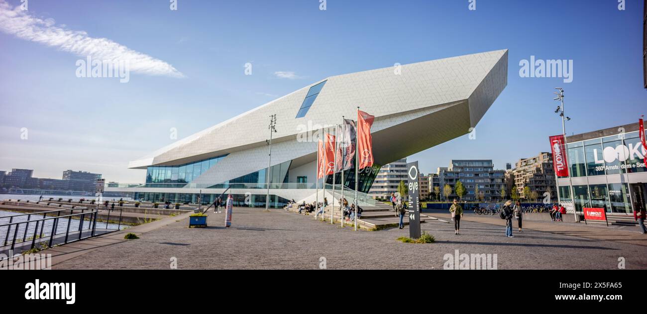 Contemporary architecture building of the The Eye, the film museum ...