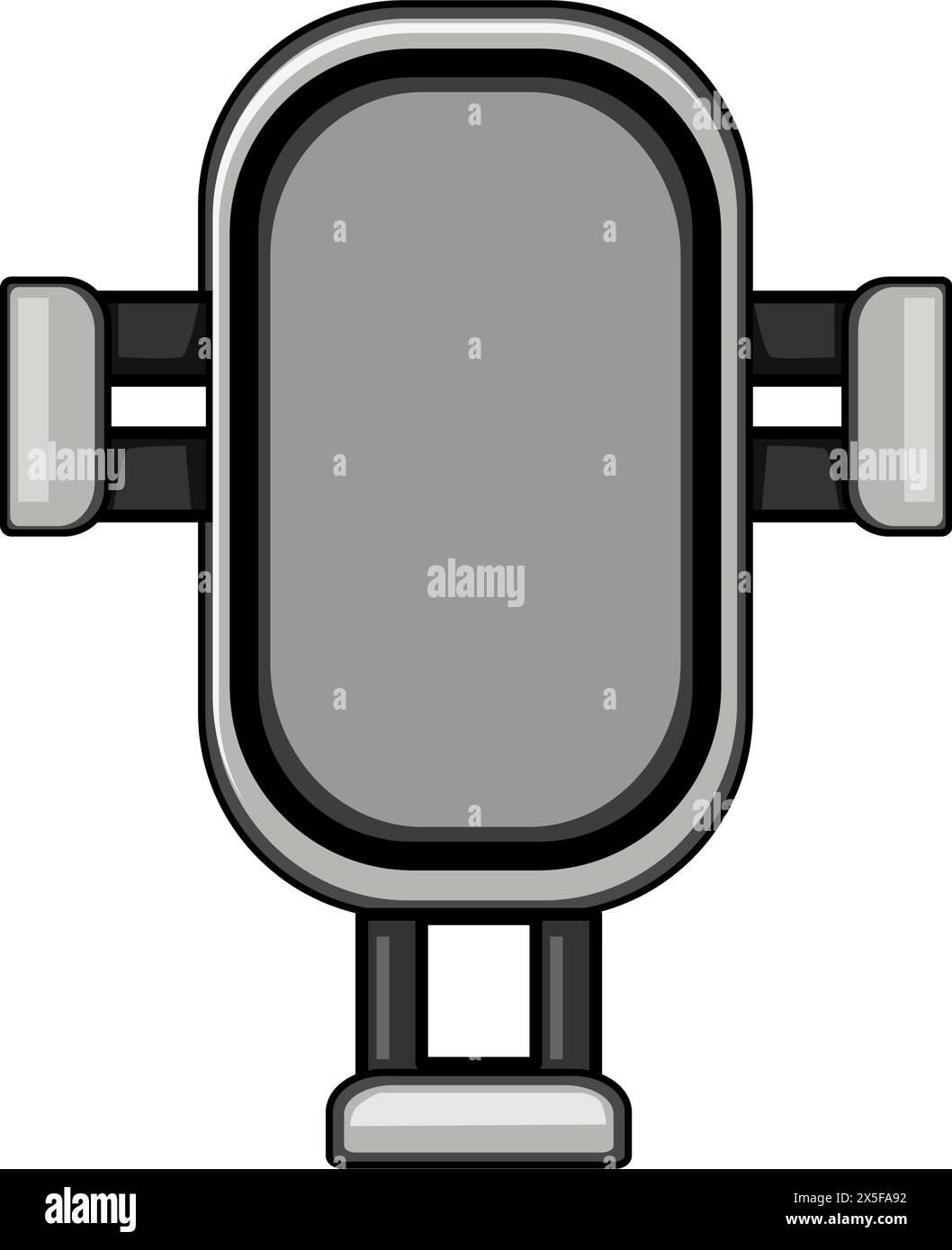 mount car holder phone cartoon vector illustration Stock Vector Image ...