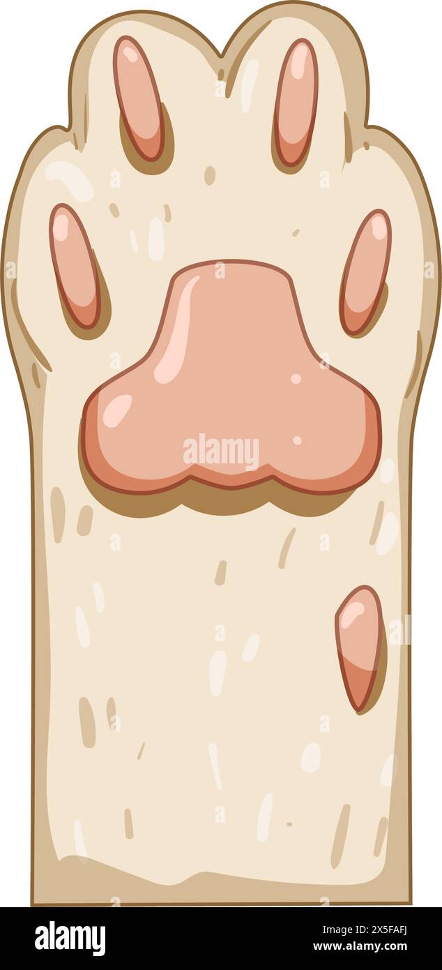 animal cat paw cartoon vector illustration Stock Vector Image & Art - Alamy