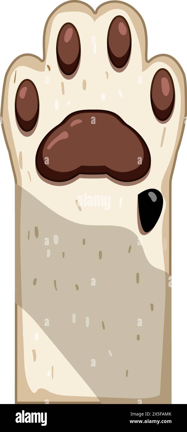 black cat paw cartoon vector illustration Stock Vector Image & Art - Alamy