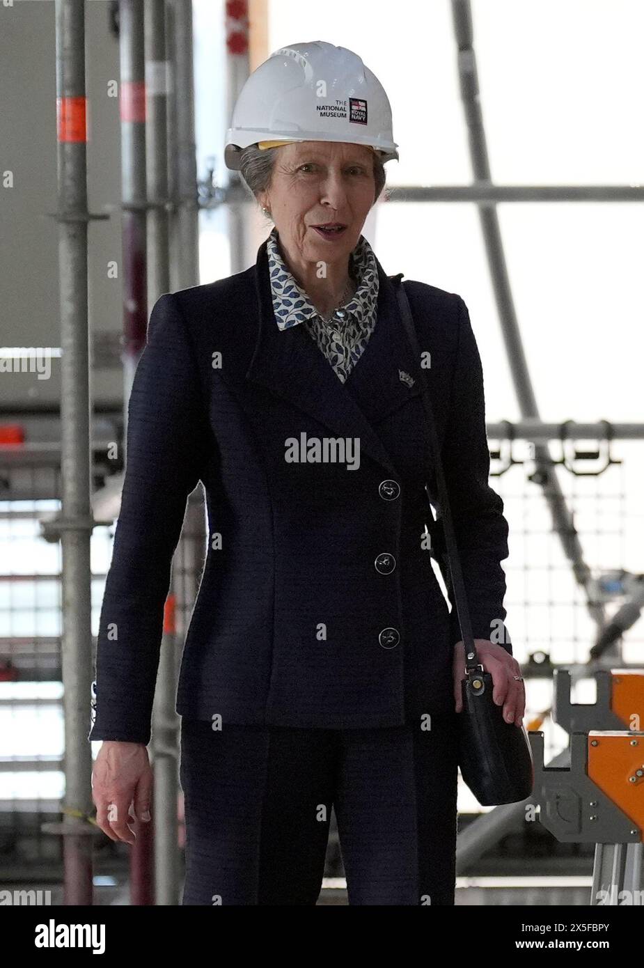 The Princess Royal during a visit to see the HMS Victory Conservation ...