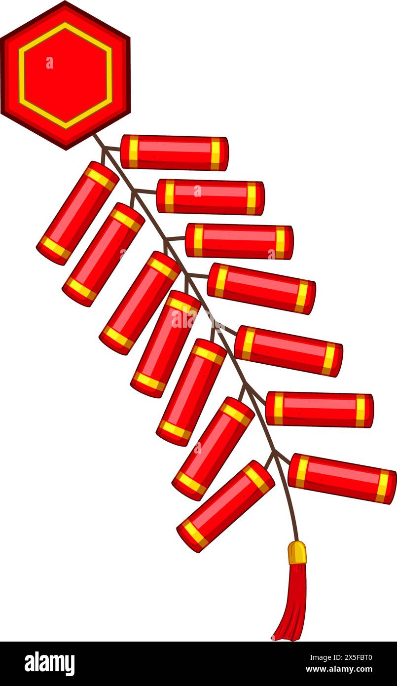 china chinese firecracker cartoon vector illustration Stock Vector ...