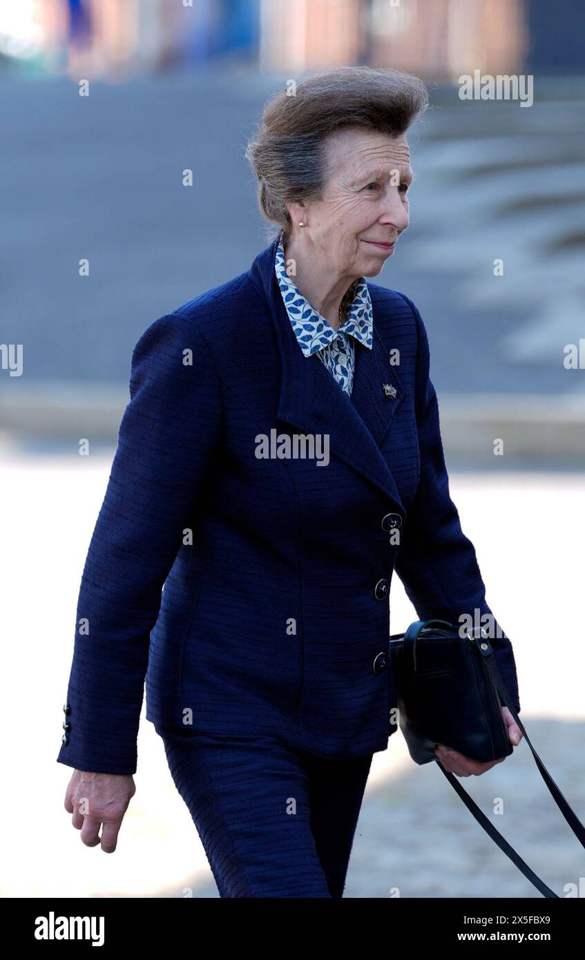 The Princess Royal during a visit to see the HMS Victory Conservation ...