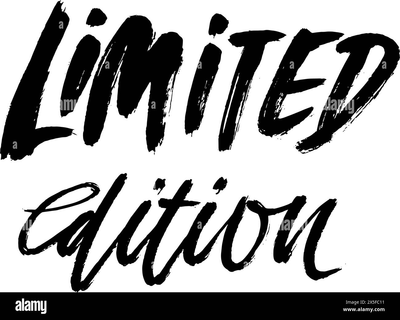 Limited Edition Modern Lettering Design Stock Vector Image & Art - Alamy