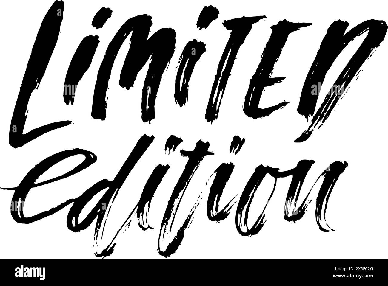 Limited Edition Modern Lettering Design Stock Vector Image & Art - Alamy