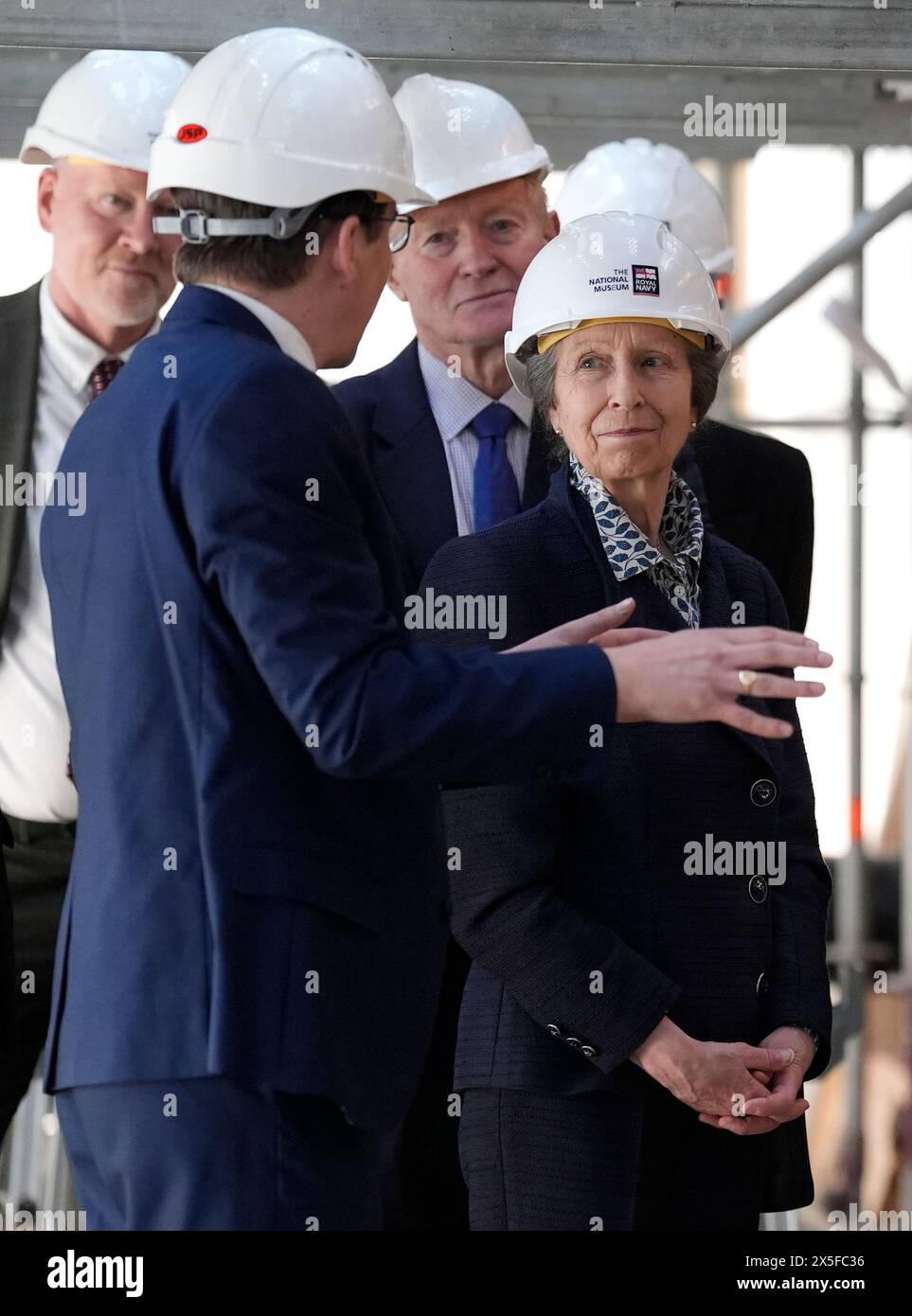 The Princess Royal (right) during a visit to see the HMS Victory ...