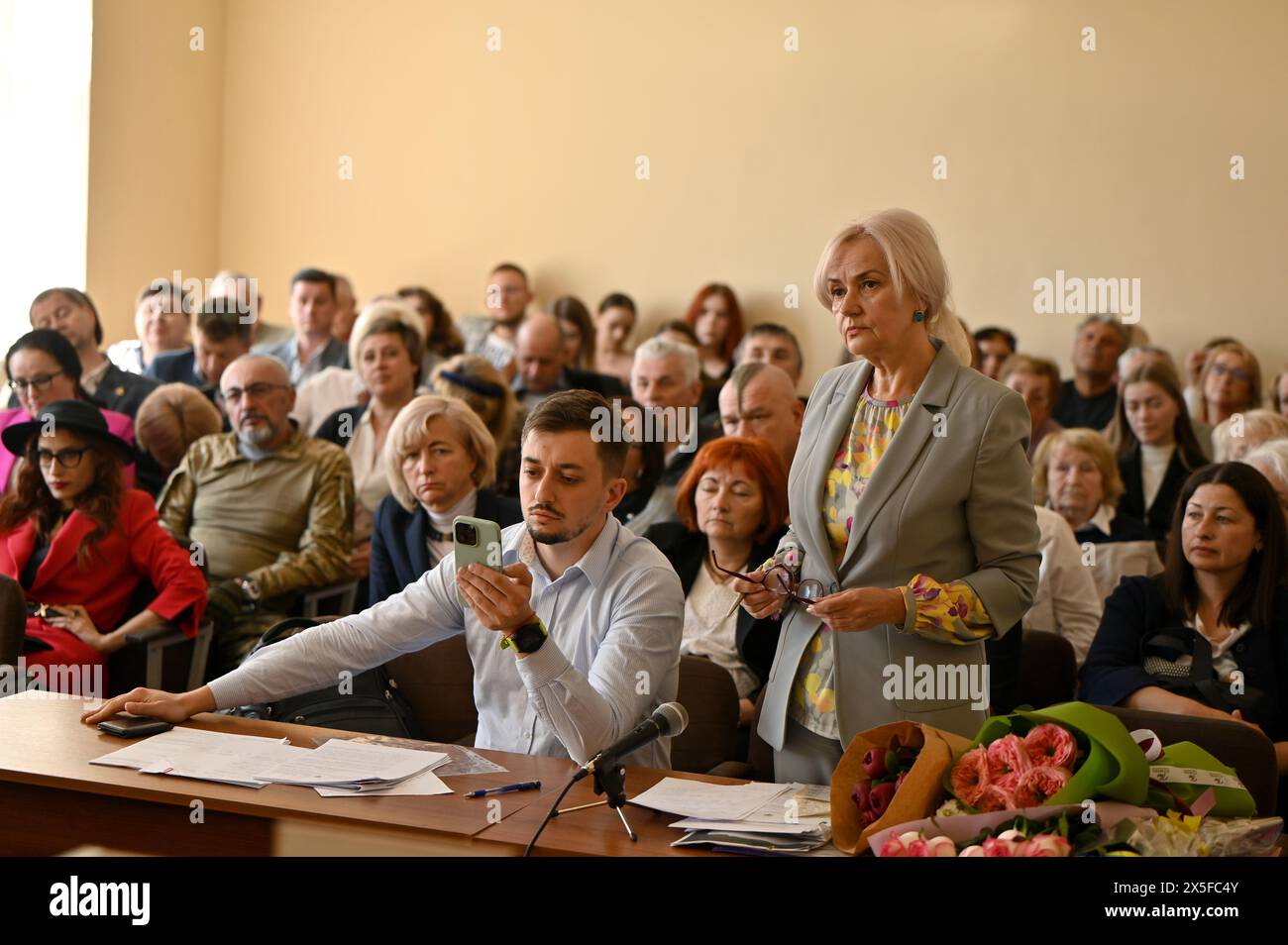 Non Exclusive: LVIV, UKRAINE - MAY 9, 2024 - Ukrainian linguist ...
