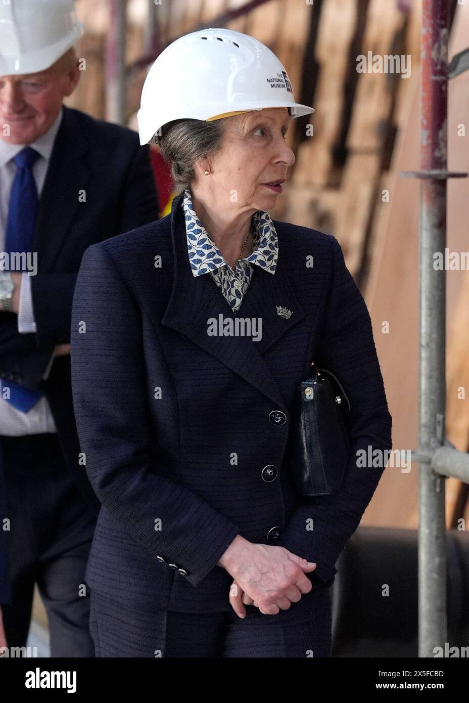The Princess Royal during a visit to see the HMS Victory Conservation ...