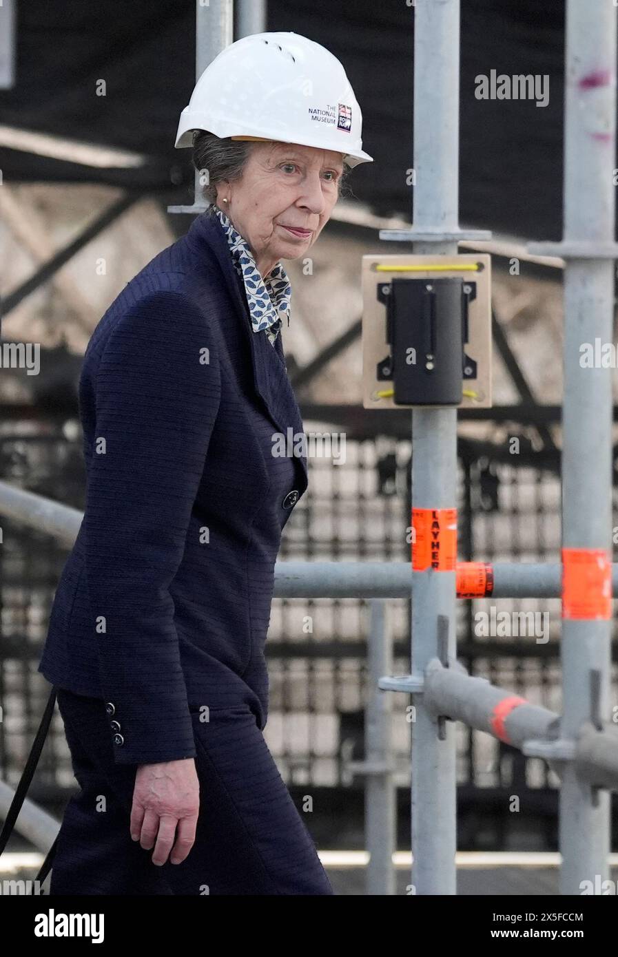 The Princess Royal during a visit to see the HMS Victory Conservation ...