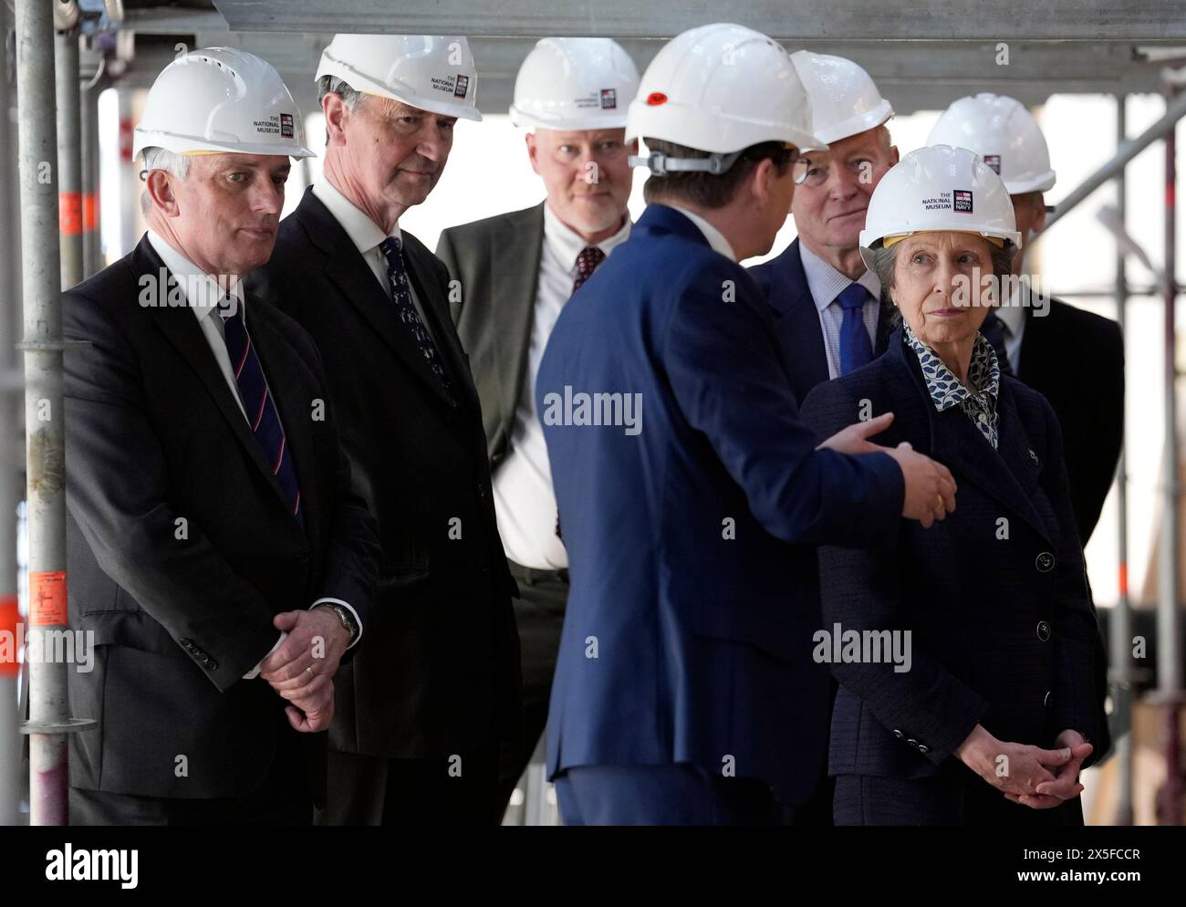 The Princess Royal (right) during a visit to see the HMS Victory ...