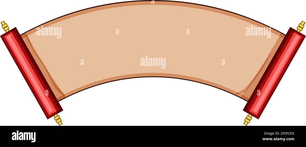 new chinese scroll cartoon vector illustration Stock Vector Image & Art ...