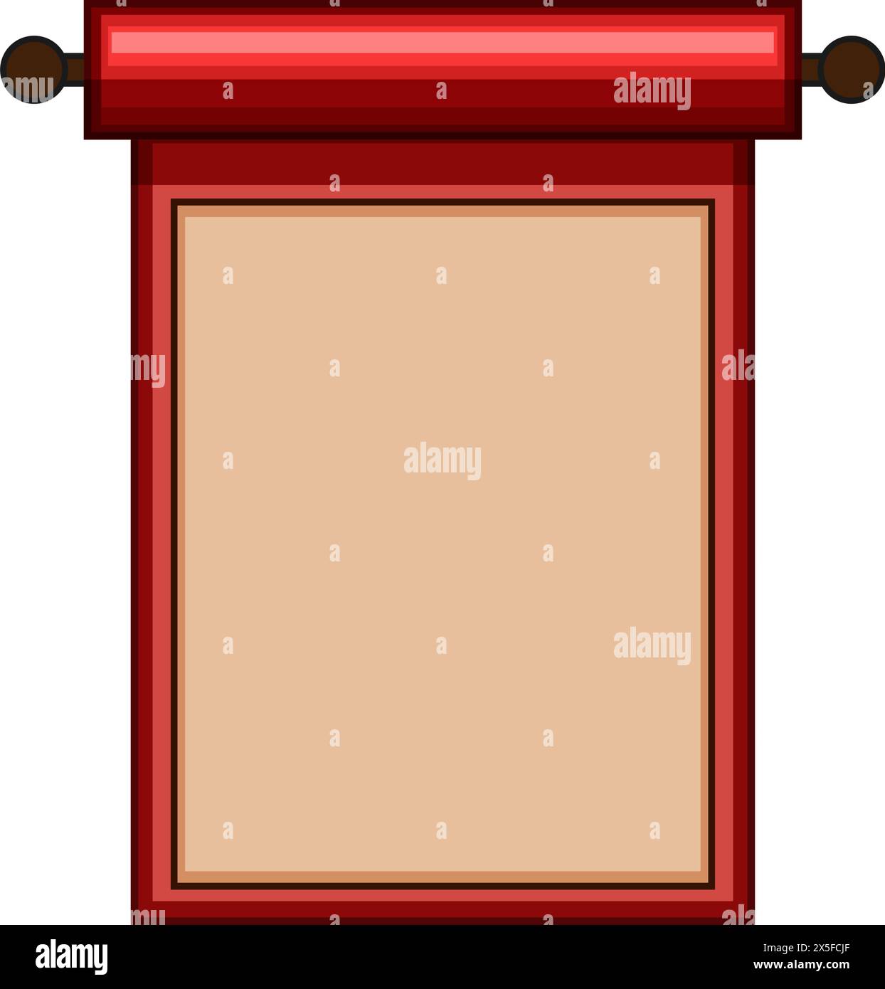 year chinese scroll cartoon vector illustration Stock Vector Image ...