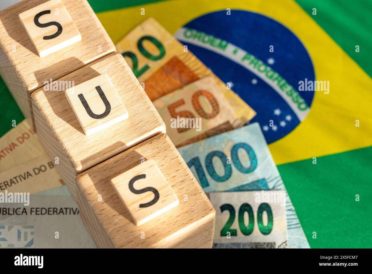 Brazilian healthcare, word SUS meaning unified healthcare system ...