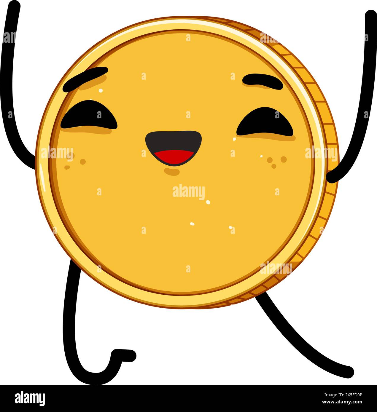 businessman coin character cartoon vector illustration Stock Vector ...