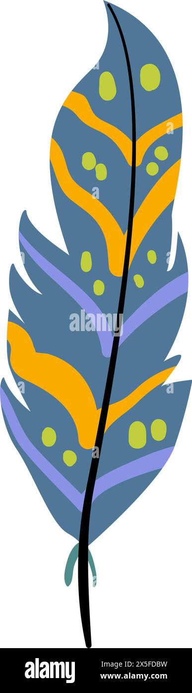 animal feather exotic bird cartoon vector illustration Stock Vector ...