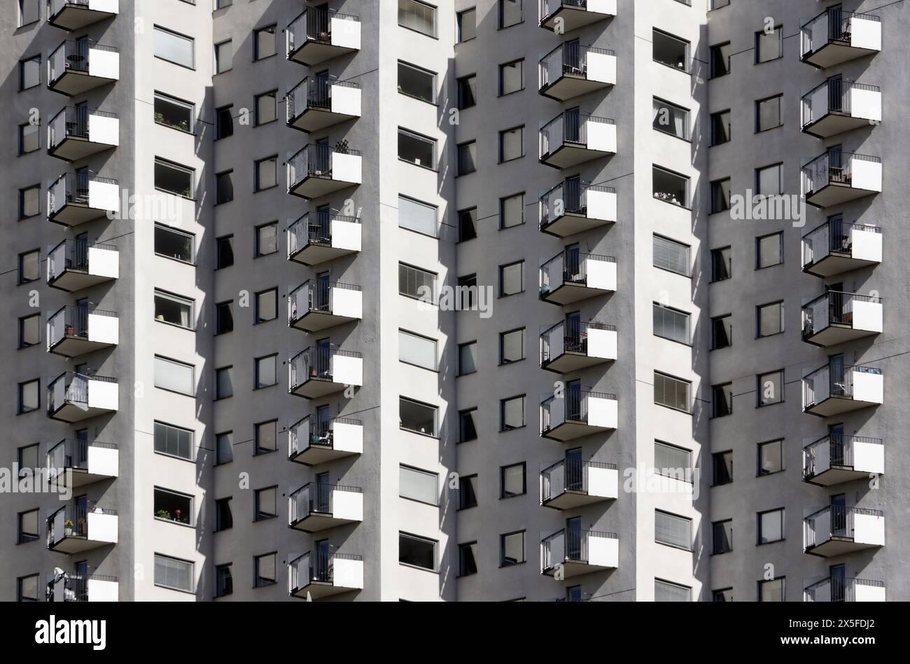 Abstract exterior architecture facade of apartment building Stock Photo ...