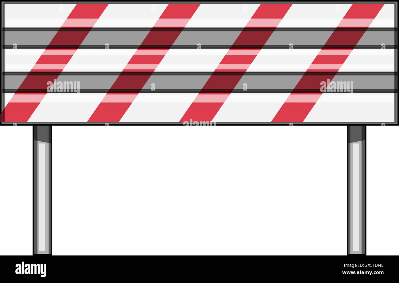 steel guard rails cartoon vector illustration Stock Vector Image & Art ...