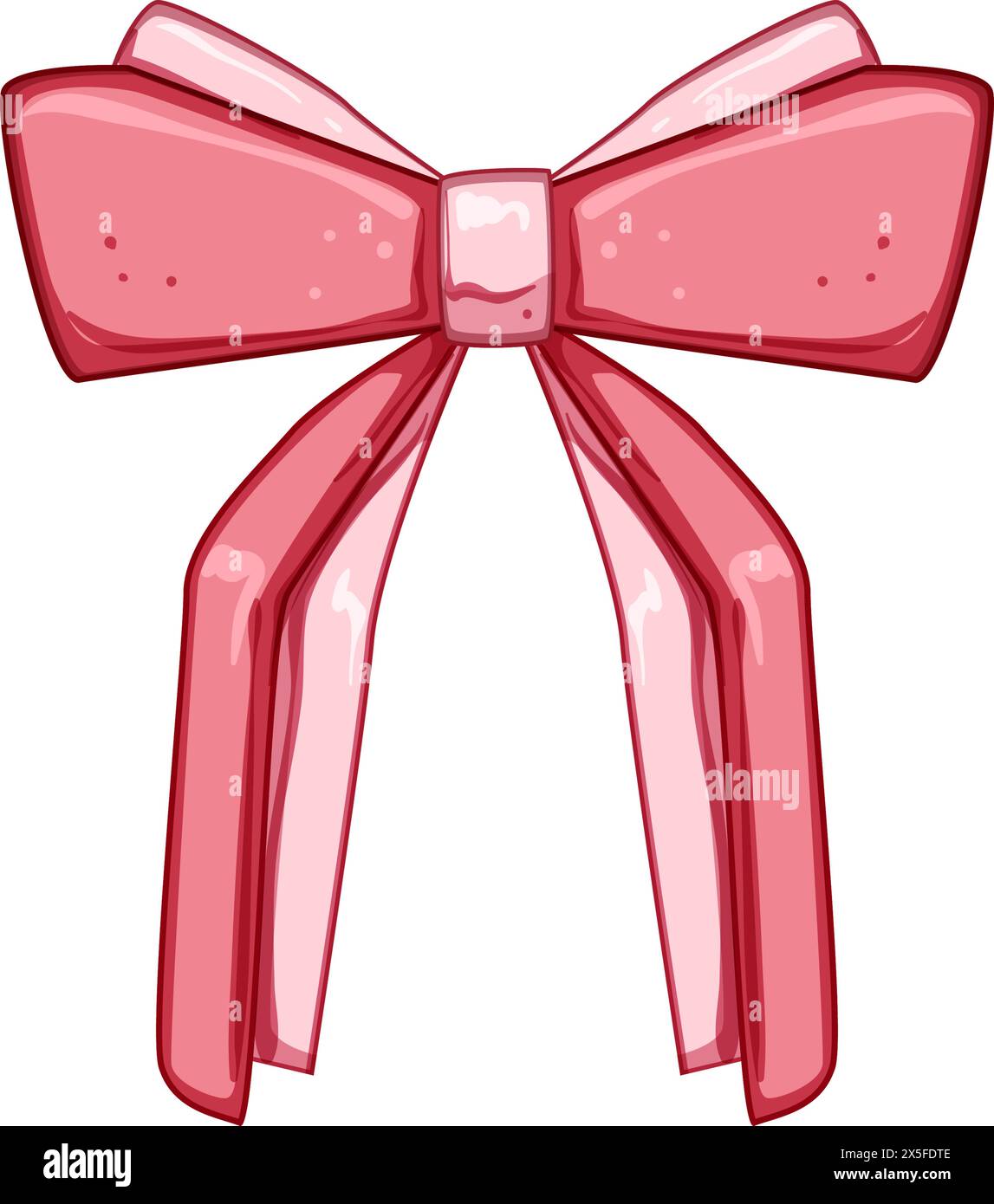 bow hair ribbon cartoon vector illustration Stock Vector Image & Art ...