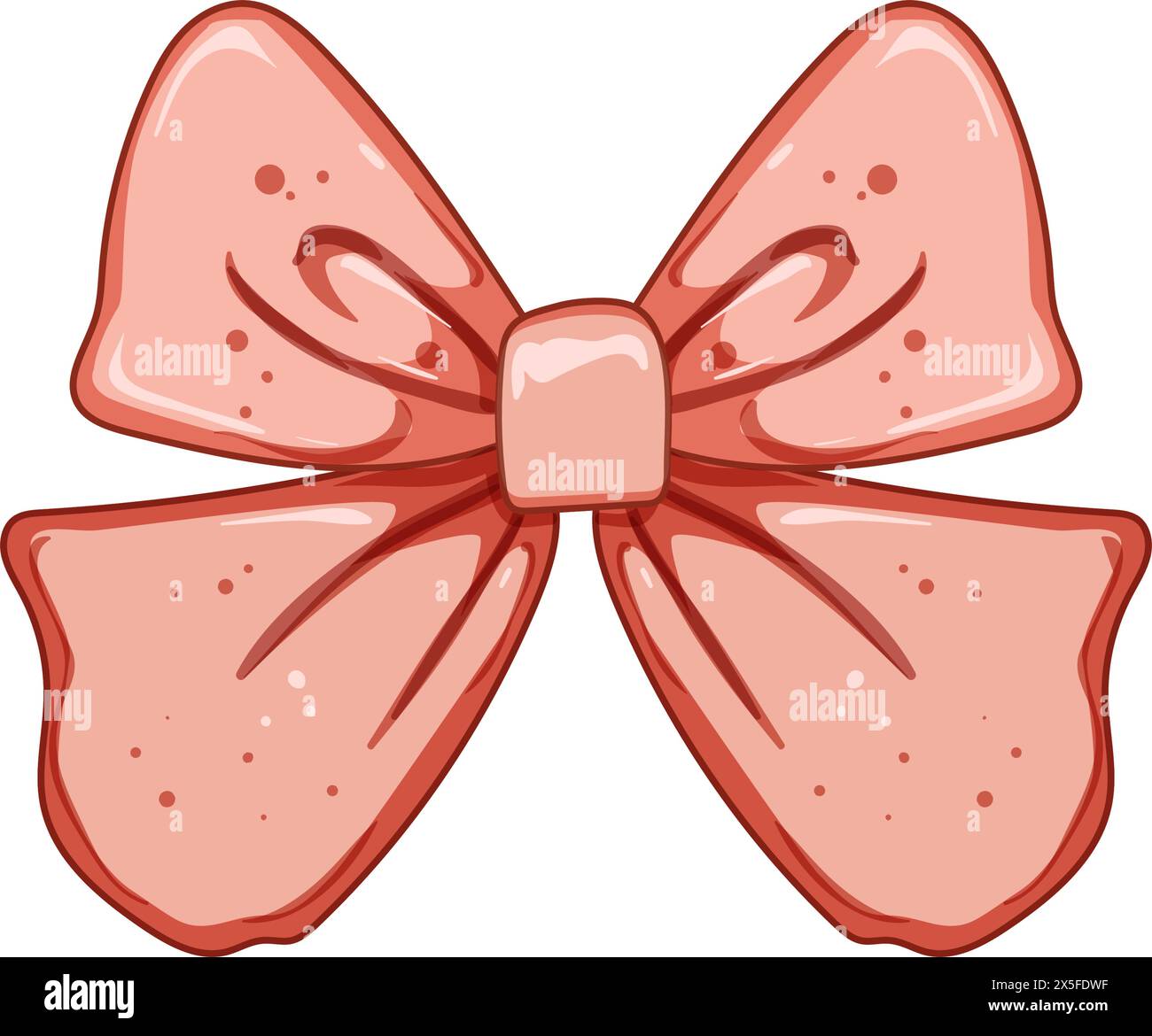 fashion hair ribbon cartoon vector illustration Stock Vector Image ...